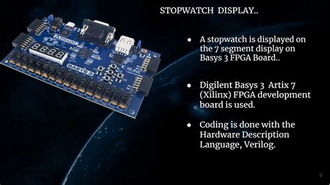 Stopwatch Display On Basys 3 Fpga Board Youtube