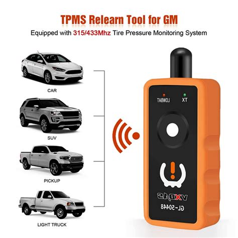 Vxdas Gl 50448 Tpms Relearn Tool For G M Tire Pressure Monitor System Vxdas Official Store