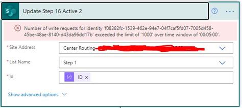 Sharepoint Online Error When Trying To Expand An Action In A Flow