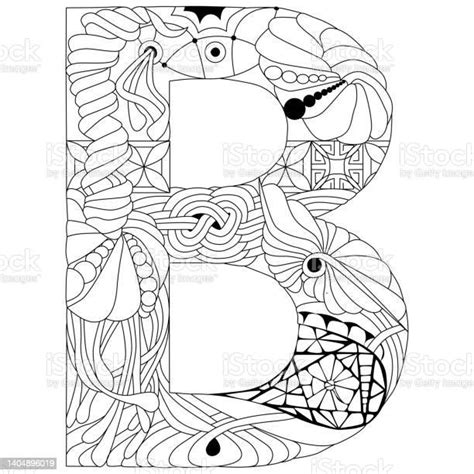 색칠 조각 디자인을위한 문자 B 모노그램 벡터 일러스트레이션 개념에 대한 스톡 벡터 아트 및 기타 이미지 개념 개념과 주제 꽃 식물 Istock