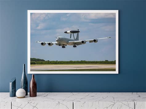 Raf E 3d Sentry Aircraft Photo Print Military Aviation Wall Art Etsy