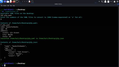 Convert YAML To JSON GeeksforGeeks