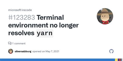 Terminal Environment No Longer Resolves `yarn` · Issue 123283