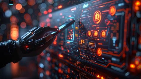 Cuttingedge Cyber Security Landscape Premium Ai Generated Image