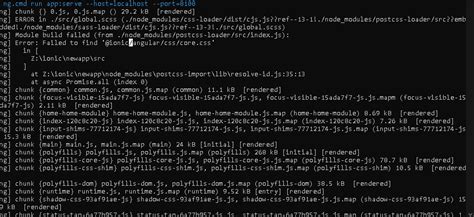Unable To Serve New Starter Template · Issue 1284 · Ionic Team