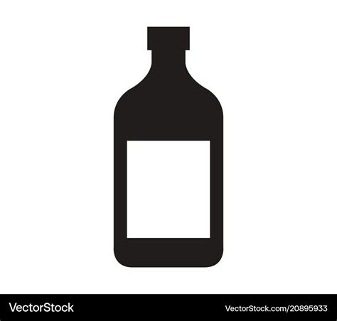 Liquor Bottle Icon Royalty Free Vector Image Vectorstock
