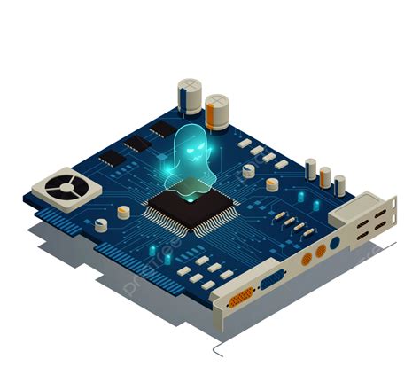 Spectre Cpu Hardware Security Vulnerability Bug Isometric Composition