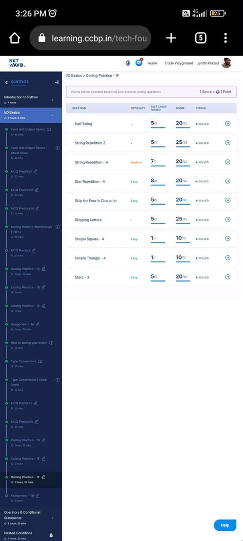 Jyothi Prasad Palavalasa On Linkedin Python Nxtwave Ccbpintensive Rahulattuluri