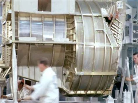 Apollo Lunar Module Descent Stage Preparation Stock Video Clip K005 7334 Science Photo Library
