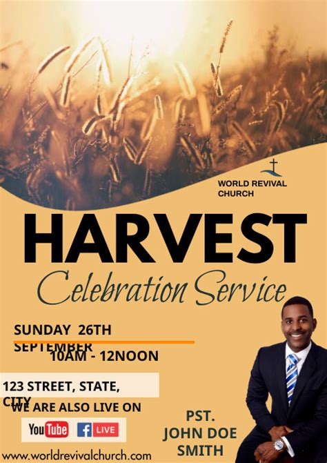 Copy Of Harvest Service Postermywall