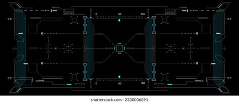 Hud Ui Futuristic Screen Monitoring Virtual Stock Vector Royalty Free 2330036891 Shutterstock