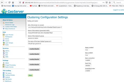 Installing Geoserver Cluster Geographic Information Systems Stack