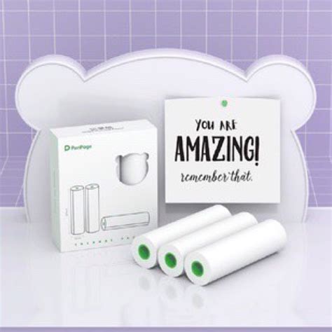 [ชุด 12 ม้วน]🌟กระดาษความร้อนธรรมดา🌟แบรนด์แท้ สำหรับ Peripage A9 Max Paperang C1 ขนาด 107 30 Mm