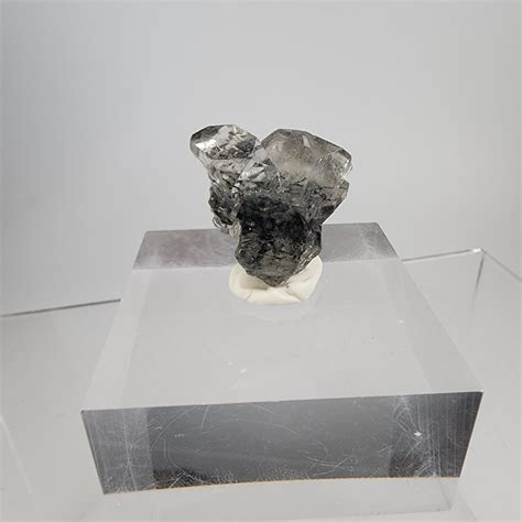 Apophyllite With Black Chalcedony Inclusions Specimen 25 From Maharas