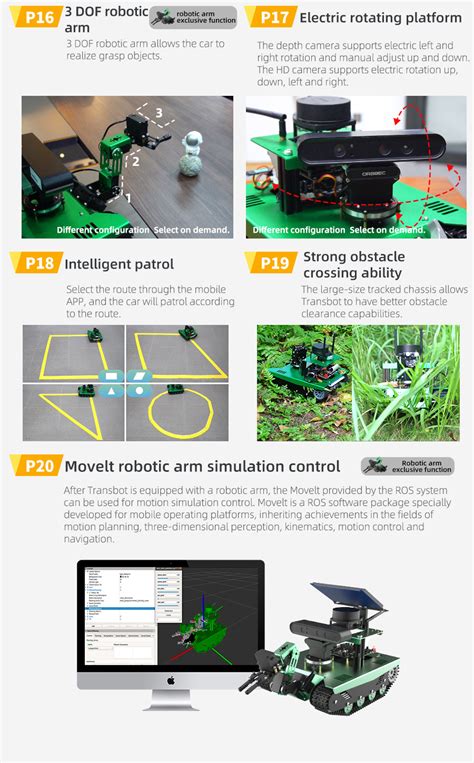 Yahboom Ros Transbot Robot Tank With 7 Inch Screen And Lidar Depth