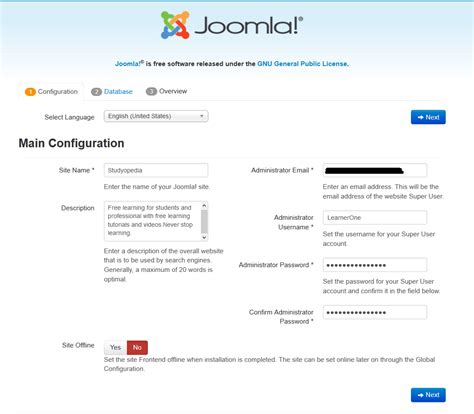 How To Install Joomla On Localhost Local Server Using Xampp Studyopedia