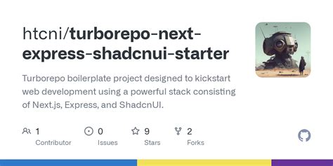 GitHub Htcni Turborepo Next Express Shadcnui Starter Turborepo