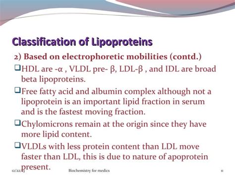 Classification Of Lipoproteins 1 Pdf