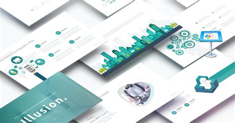 Иллюзия многоцелевая презентация Keynote Шаблоны презентаций Envato Elements