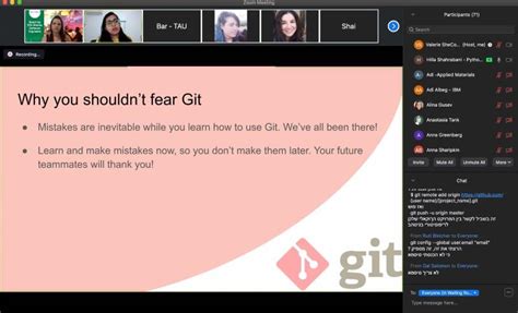 hilla shahrabani on linkedin shecodes git github cmd workshop education tech 26 comments