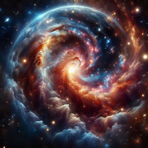 Cat Intergalactic Space Pilot Character Illustration Astronaut Helmet Generative Ai Stock