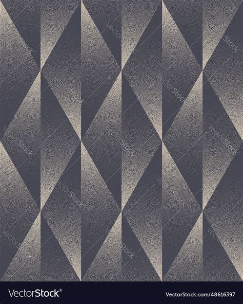 Split Rhombus Grid Seamless Pattern Trend Dot Vector Image
