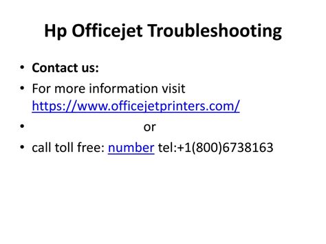 Ppt Hp Officejet Troubleshooting Powerpoint Presentation Free Download Id
