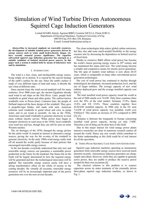 Pdf Simulation Of Wind Turbine Driven Autonomous Squirrel Cage Induction Generators