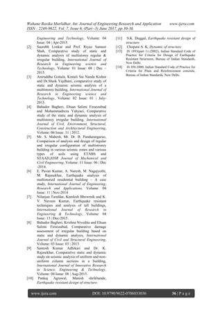 Comparative Study Of Various Seismic Analysis Methods For Rc Structure PDF