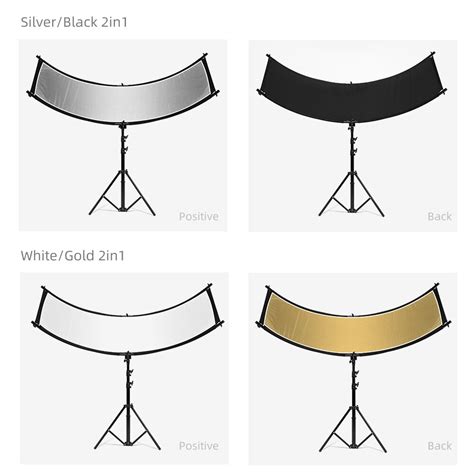 U Type 11050cm 4in1 Silver Black White Gold Refle Grandado