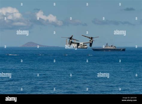 Pacific Ocean July 29 2022 Republic Of Korea Rok Navy Dokdo Class