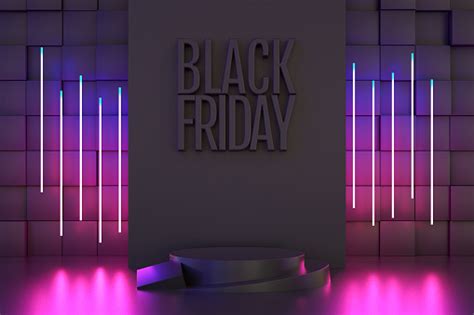 3d 블랙 프라이데이 컨셉 빈 제품 스탠드 연단 받침대 전시회 0명에 대한 스톡 사진 및 기타 이미지 0명 3차원 형태