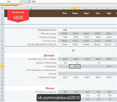 Бесплатный шаблон Excel Удобный типовой планировщик семейного бюджета