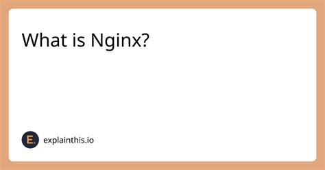 What Is Nginx｜explainthis