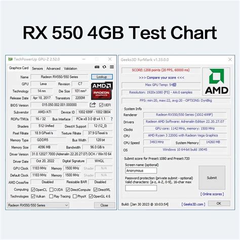 Perkbox MLLSE AMD Radeon RX 550 4GB Graphics Card GDDR5 128 Bit PCIe 3 0 X8 HD Rx 550 Series