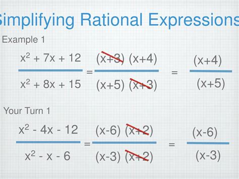 PPT Simplifying Rational Expressions PowerPoint Presentation Free Download ID