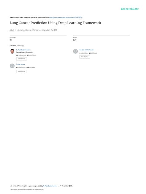 Lungcancerpredictionusingdeeplearningframework 2 Pdf Deep Learning Ct Scan