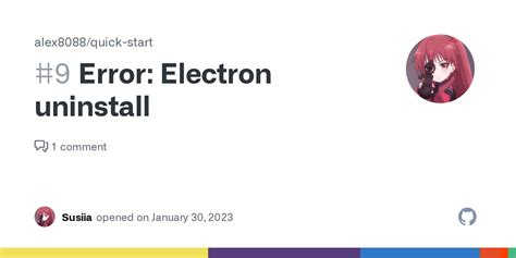 Error Electron Uninstall Issue 9 Alex8088 Quick Start GitHub