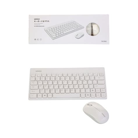 MINISO Wireless Mouse And Keyboard Set White Real Tech Info