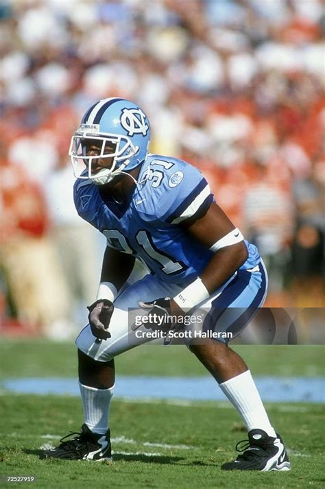 Cornerback Dre Bly Of The North Carolina Tar Heels In Action During