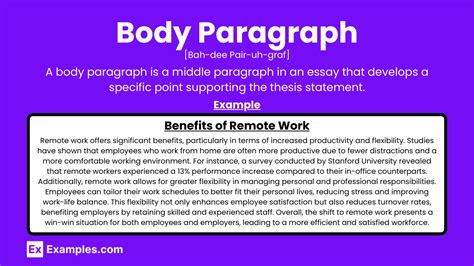 25 Body Paragraph Examples