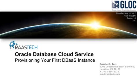 Oracle Database Cloud Service Provisioning Your First Dbaas Instance Ppt