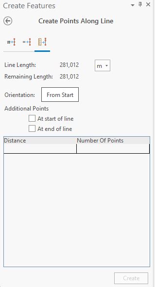 Create Points Along Line Varying Distances Esri Community
