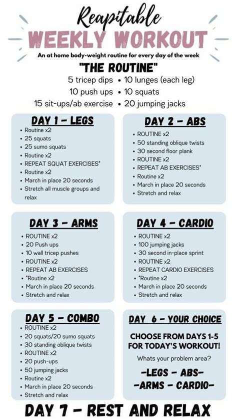 Home Workout 7 Days Home Workout Plan This Routine Will Facebook