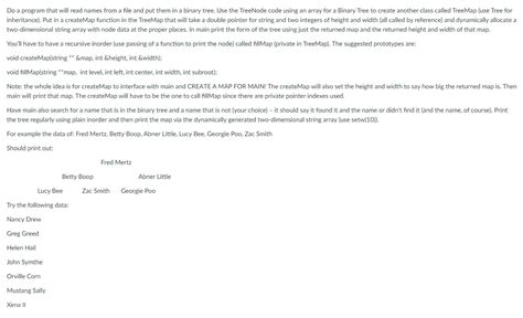 Solved Do A Program That Will Read Names From A File And Put