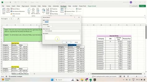 3 Absolute Vs Recording Macro Youtube
