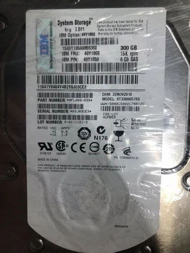 3 5 Inch IBM Server Hard Disk 300gb Sas 15000 RPM At 5000 Piece In Mumbai