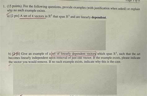 Solved 1 15 Points For The Following Questions Provide