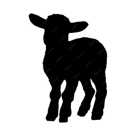 Premium Vector Sheep Silhouette Set Collection Isolated Black On White Background Vector