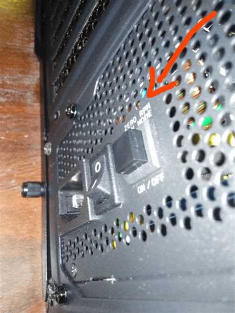 Should I Push In This Button For Zero Fan Mode Psu C850 Nzxt R